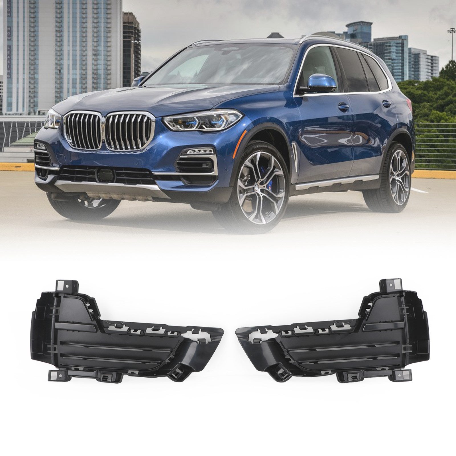 Front Bumper Lower Left & Right Mesh Grille Grill Fit 2014-2018 BMW X5 ...