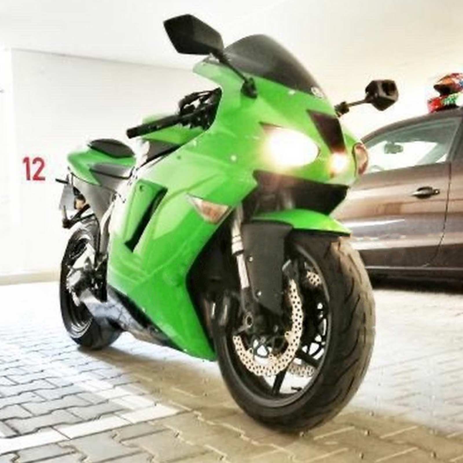Amotopart Kawasaki 2007-2008 ZX6R 636 KIT GREEN TEARING – mimotore